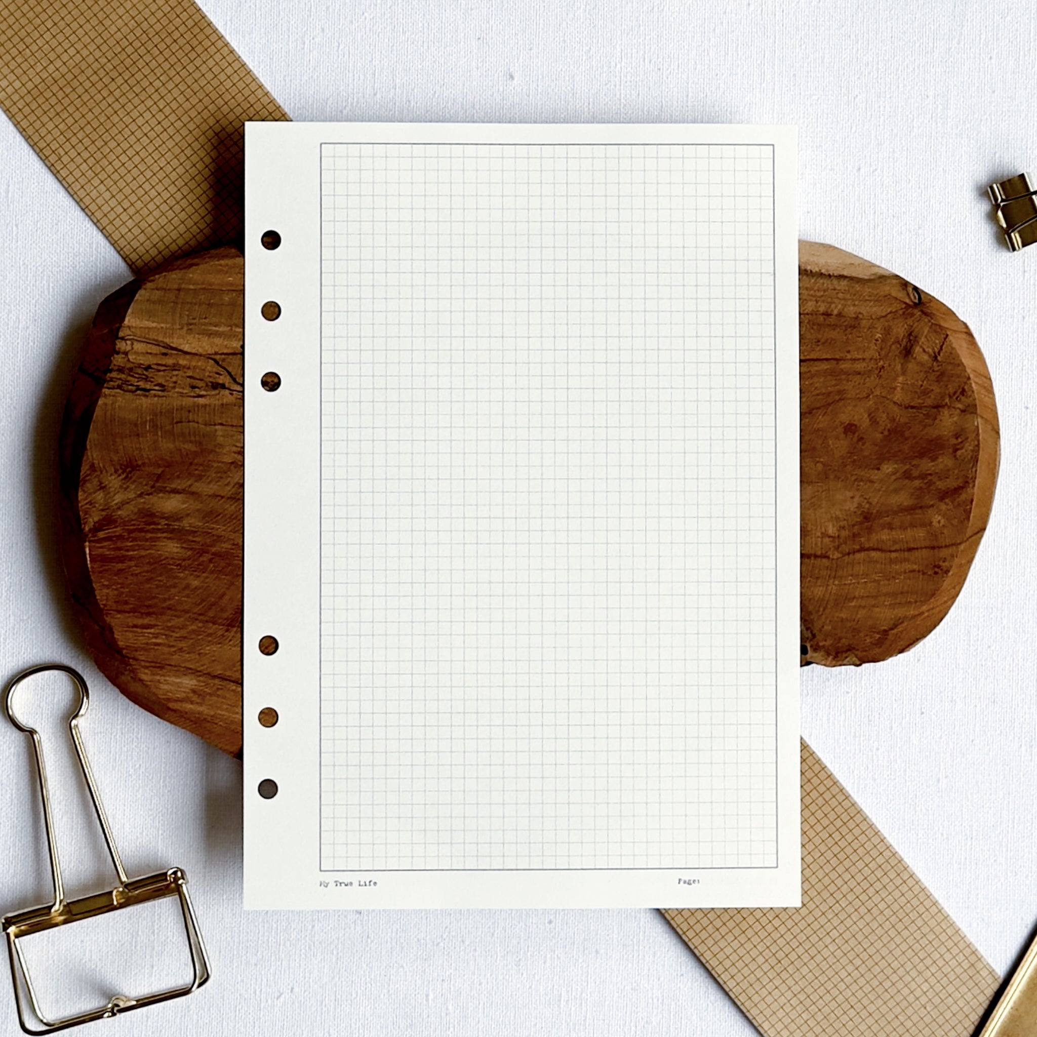 Graph Paper Ring Binder Inserts – My True Life