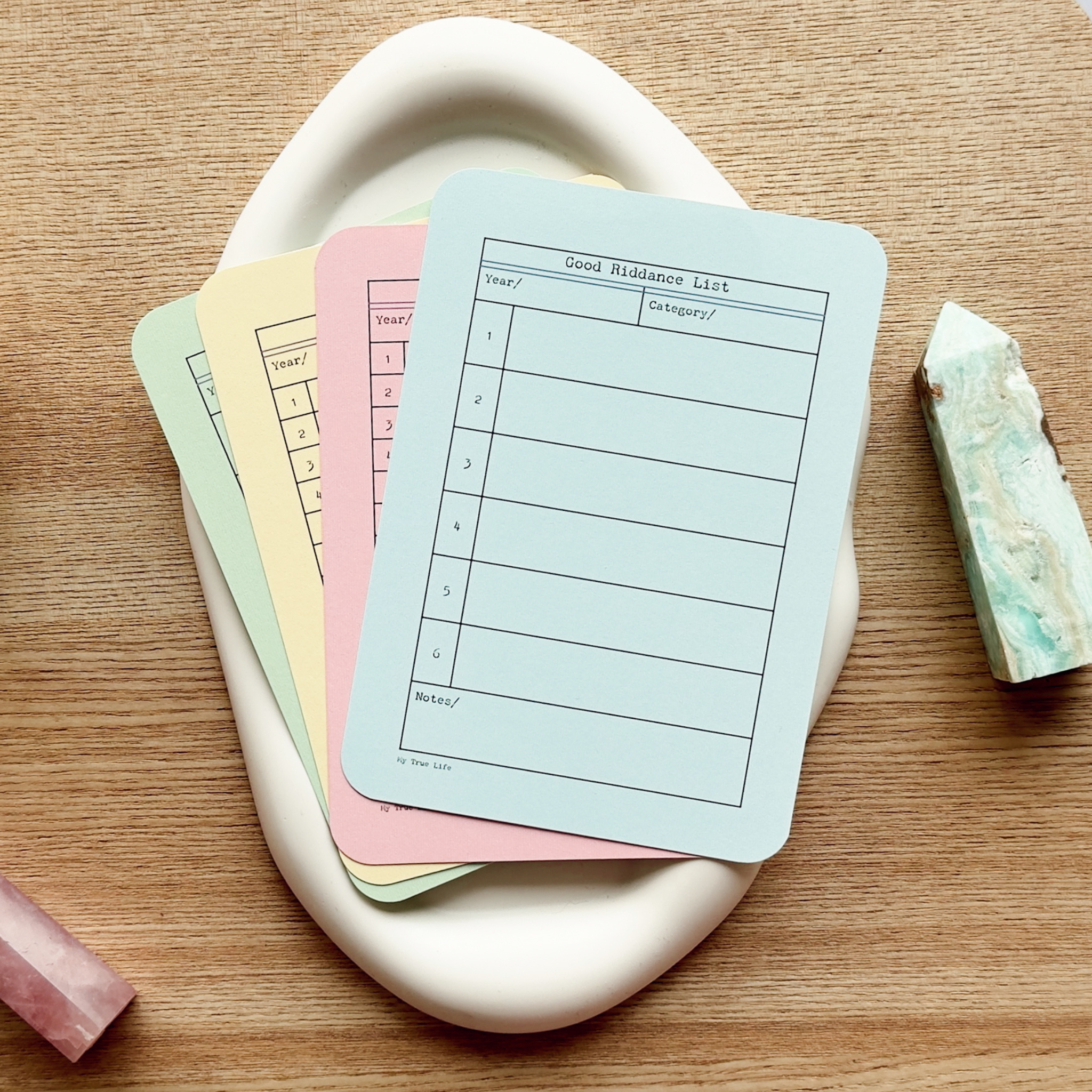 Personal Growth Habit Tracker Cards – My True Life